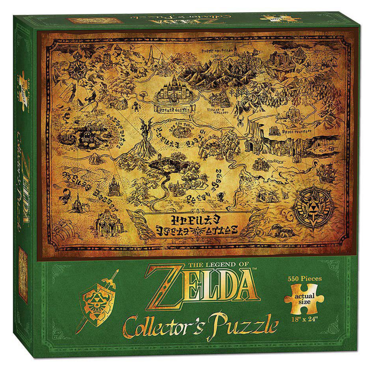 Legend of Zelda - Puzzle Hyrule Map - 550 Teile
